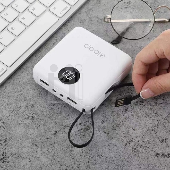 Eloop E31 ของแท้ Power bank มีสายชาร์จในตัว3สาย Eloop E31, Eloop E31 ของแท้, แบตเตอรี่สำรอง ...