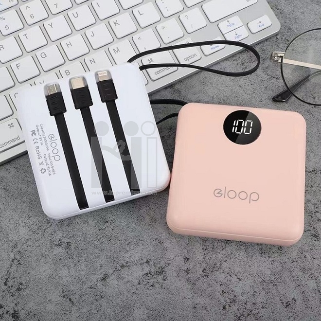 Eloop E31 ของแท้ Power bank มีสายชาร์จในตัว3สาย Eloop E31, Eloop E31 ของแท้, แบตเตอรี่สำรอง ...